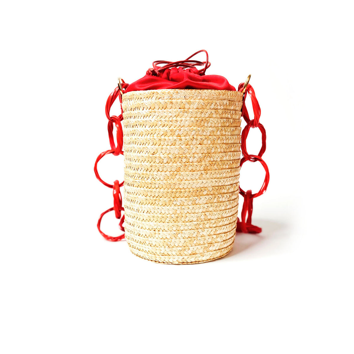 Red Cherry Raffia Bucket Bag – FashionRooftop