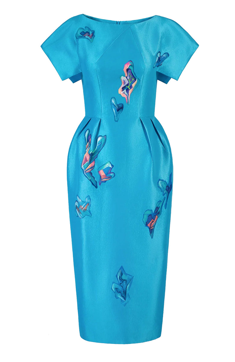 Heart of Aquamarine Blue Cocktail Dress – FashionRooftop