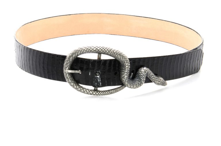 Genuine Snakeskin Belt-Black – FashionRooftop